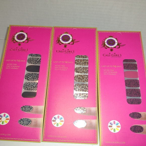 Makeup | Cali Girl 3 Nail Wraps Set Of 3 | Poshmark